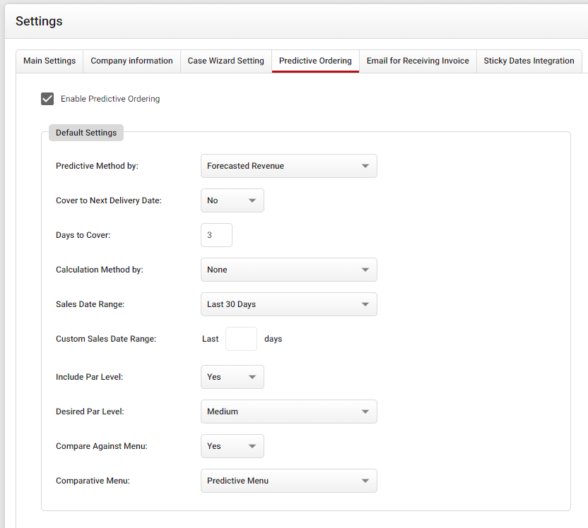 Predictive Ordering now available!